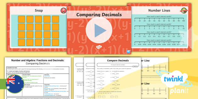 Year 5 Fractions and Decimals: Compare Decimals Lesson