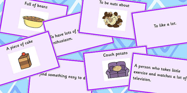 Food Idioms Matching Cards (Hecho por educadores) - Twinkl