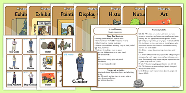 In the Museum Prop Box Plan and Resource Pack (teacher made)