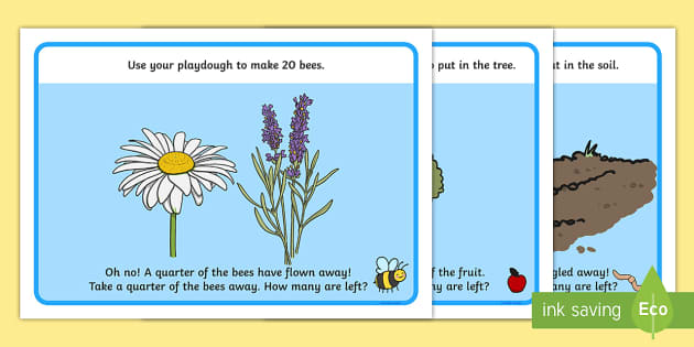 Quarters Modelling Dough Mats (Teacher-Made) - Twinkl