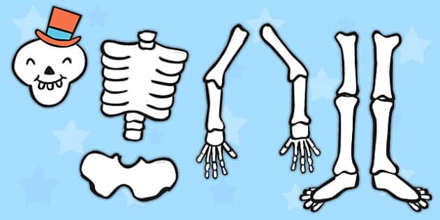 FREE Make A Moving Skeleton Cutting Activity Large To Support Teaching