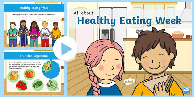 EYFS All about Healthy Eating Week CfE Early Level PowerPoint - 11th
