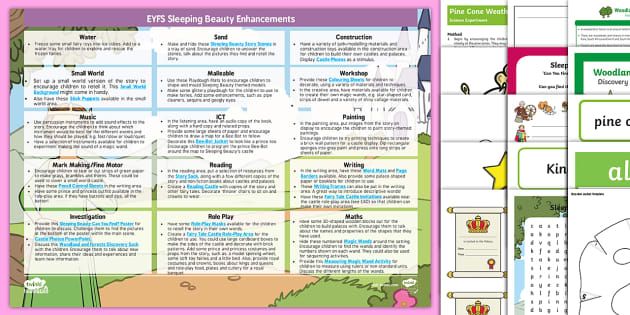 EYFS Sleeping Beauty Enhancement Ideas and Resources Pack