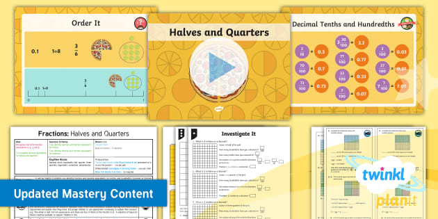 Year 4 Lesson Halves and Quarters