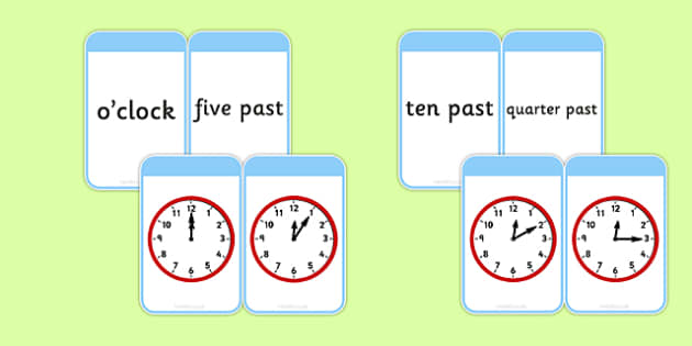 Telling the Time Flashcards | Twinkl (teacher made)