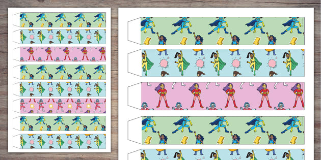 Superhero Mother's Day Paper Chains | Twinkl Party - Twinkl