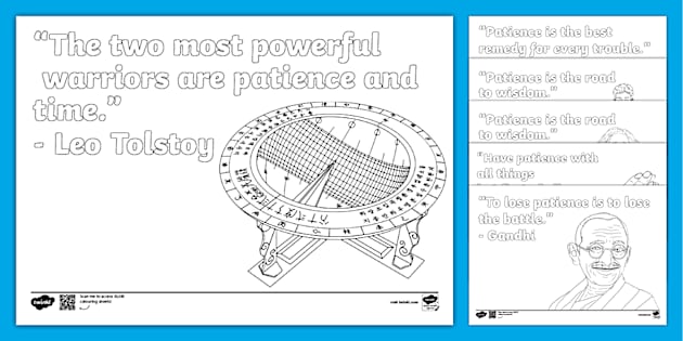 Patience Quotes Colouring Page Pack (teacher made) - Twinkl