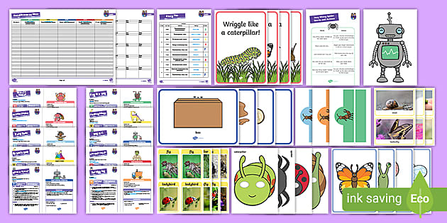 Phonics Level 1 Week 22 - Minibeasts Weekly Lesson Pack