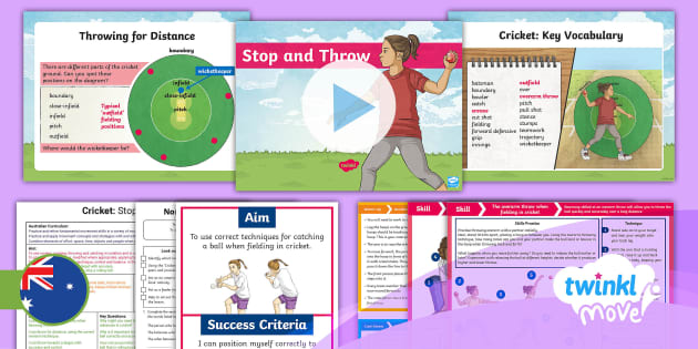 Y4 Striking and Fielding Lesson 2: Stop and Throw - Twinkl
