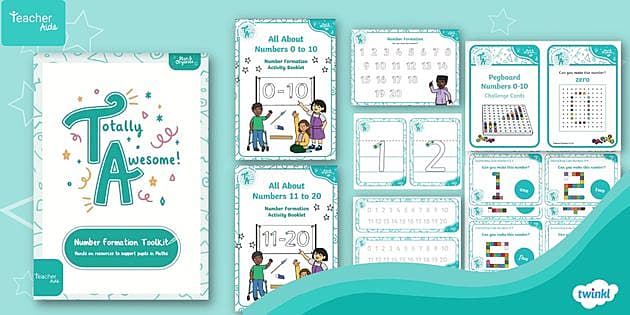 Teacher Aide Maths Number Formation Toolkit (teacher made)