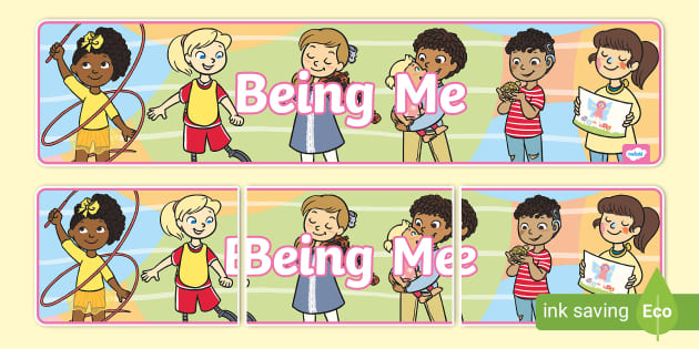 Being Me Display Banner - Realising the Ambition Decoration
