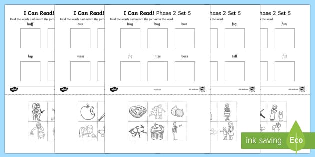 I Can Read! Phase 2 Set 5 Words Worksheet / Worksheet
