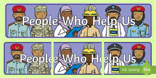 People Who Help Us UAE Display Banner (teacher made)