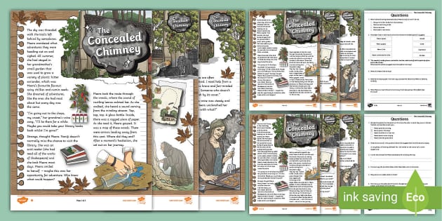 UKS2 The Concealed Chimney Differentiated Reading Comprehension Activity