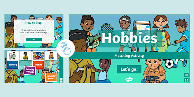 Hobbies Interactive Matching Game (teacher made) - Twinkl Hobbies Interactive Matching Game (teacher made) - Twinkl