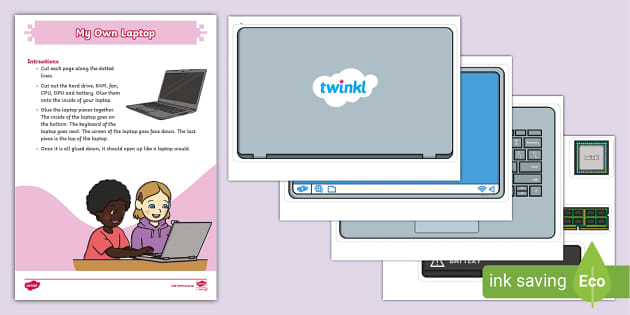 My Own Laptop Activity (teacher made) - Twinkl