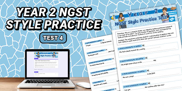 Year 2 NGST Style Practice Test 4