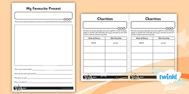 RE: Gifts and Giving Year 1 Home Learning Tasks - Twinkl