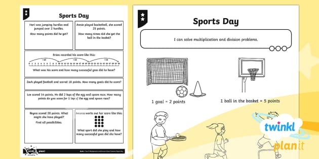 Multiplication and Division Learning Tasks - Year 2 Maths