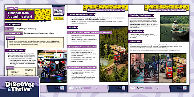 Transport from Around the World Lesson Plan - Twinkl