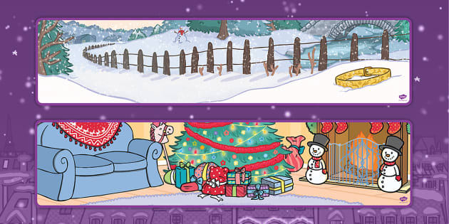 A Christmas Collar Small World Backgrounds (teacher made)