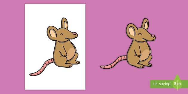 Maths Mouse Stick Puppet