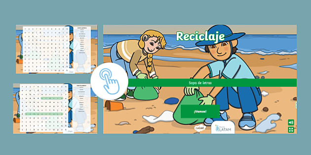 Juego interactivo - reciclaje para niños - Twinkl Colombia