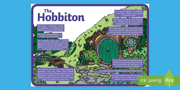 Hobbiton Display Poster (teacher made)