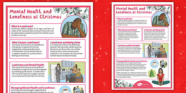 Staff Wellbeing Christmas Mental Health Poster Twinkl
