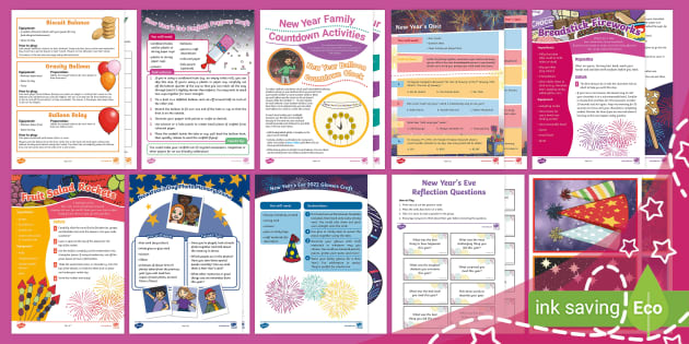 FREE! - New Year Family Fun Activity Pack (teacher made)