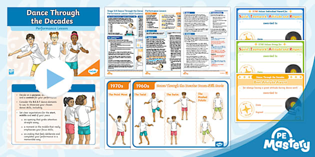 PE Mastery: Stage 5/6 Dance Through the Decades Performance Pack