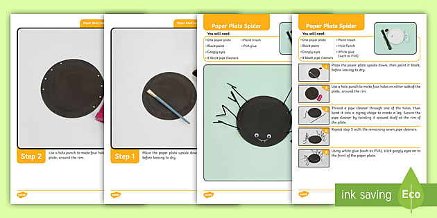 Paper Plate Spider Craft | Save time planning (teacher made)