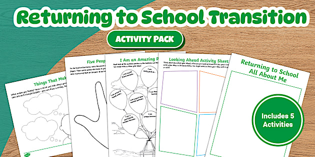 Returning to School Transition Activity Pack