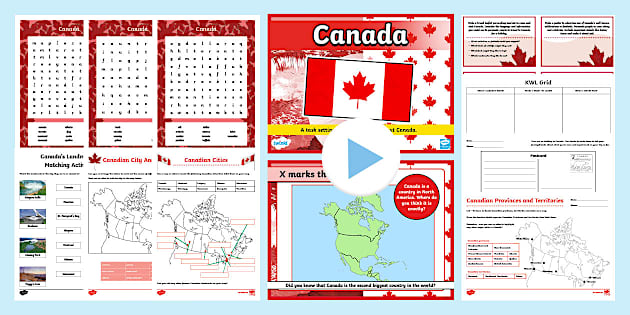 Canada Lesson Teaching Pack (teacher made) - Twinkl