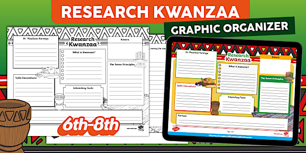 Kwanzaa Research Activity for 6th-8th Grade | Twinkl USA