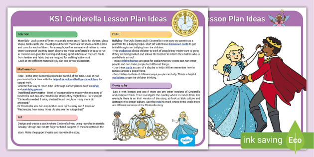 Cinderella Lesson Plan Ideas KS1 (teacher made) - Twinkl
