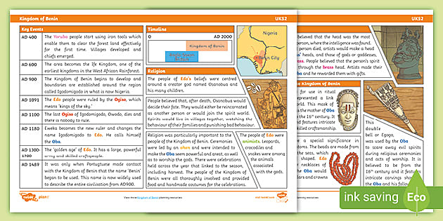 Facts and Activities about the Kingdom of Benin