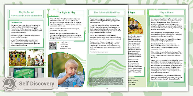 Play for All - Parents and Carers Information Leaflet