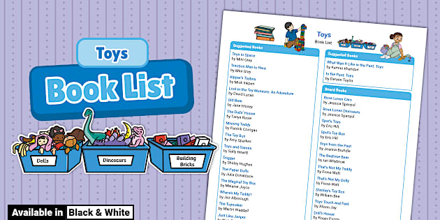 Toys Book List | Twinkl