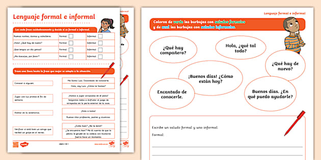 Lenguaje formal e informal