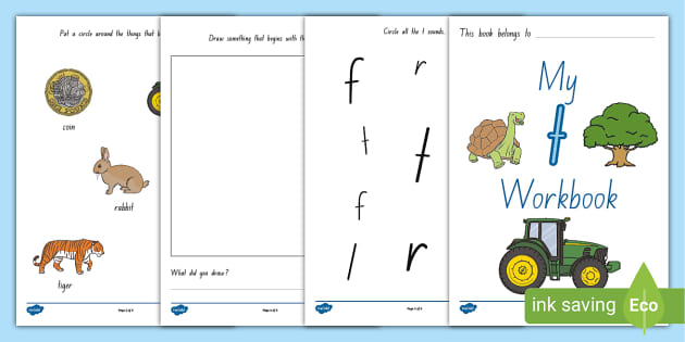 My Workbook T Lowercase (teacher made) - Twinkl