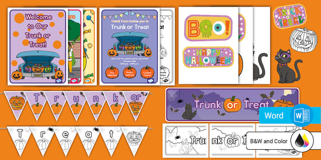 Trunk or Treat Decorating Pack (teacher made) - Twinkl