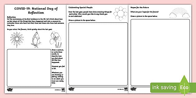 COVID-19 National Day of Reflection EYFS Activity