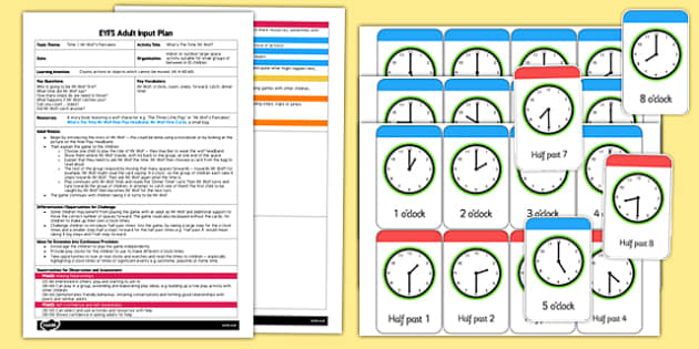 EYFS Adult Input Plan and Resource Pack to Support Teaching on What's The