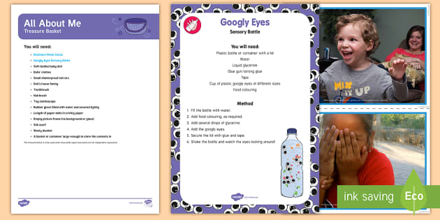 All About Me Treasure Basket Ideas (Teacher-Made)