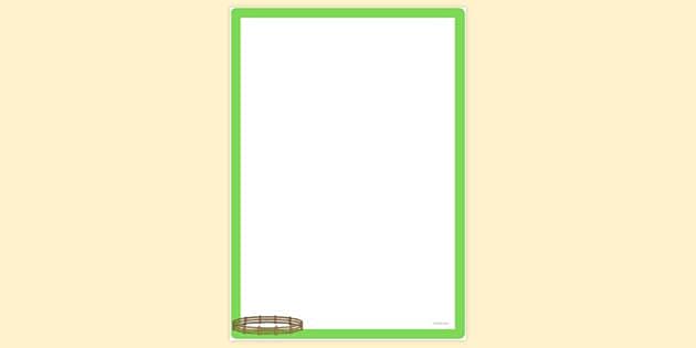 Enclosure Fence For Farm Page Border | Page Borders | Twinkl