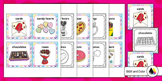 Valentine's Day Gift Shop Dramatic Play Labels - Twinkl