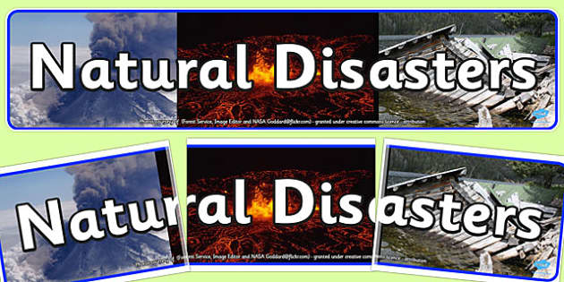 Natural Disasters Display Banner (teacher made)