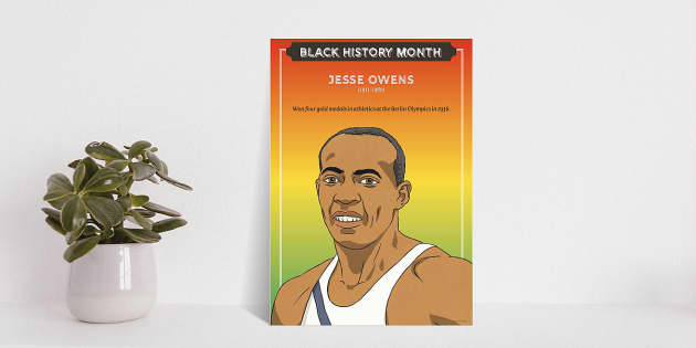 Jesse Owens Postcard | Twinkl Party (teacher made) - Twinkl