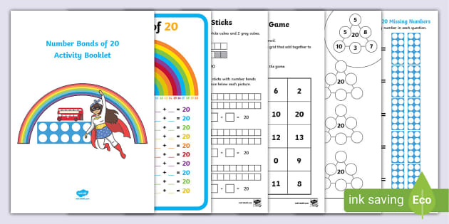  Number Bonds To 20 Activity Booklet School Closure Resource